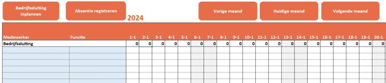 Capaciteitsplanning in Excel | Download gratis!
